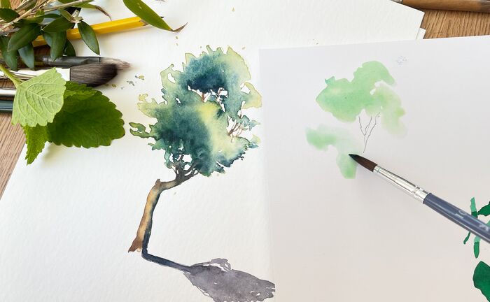 Bäume malen - Malen am Meer®