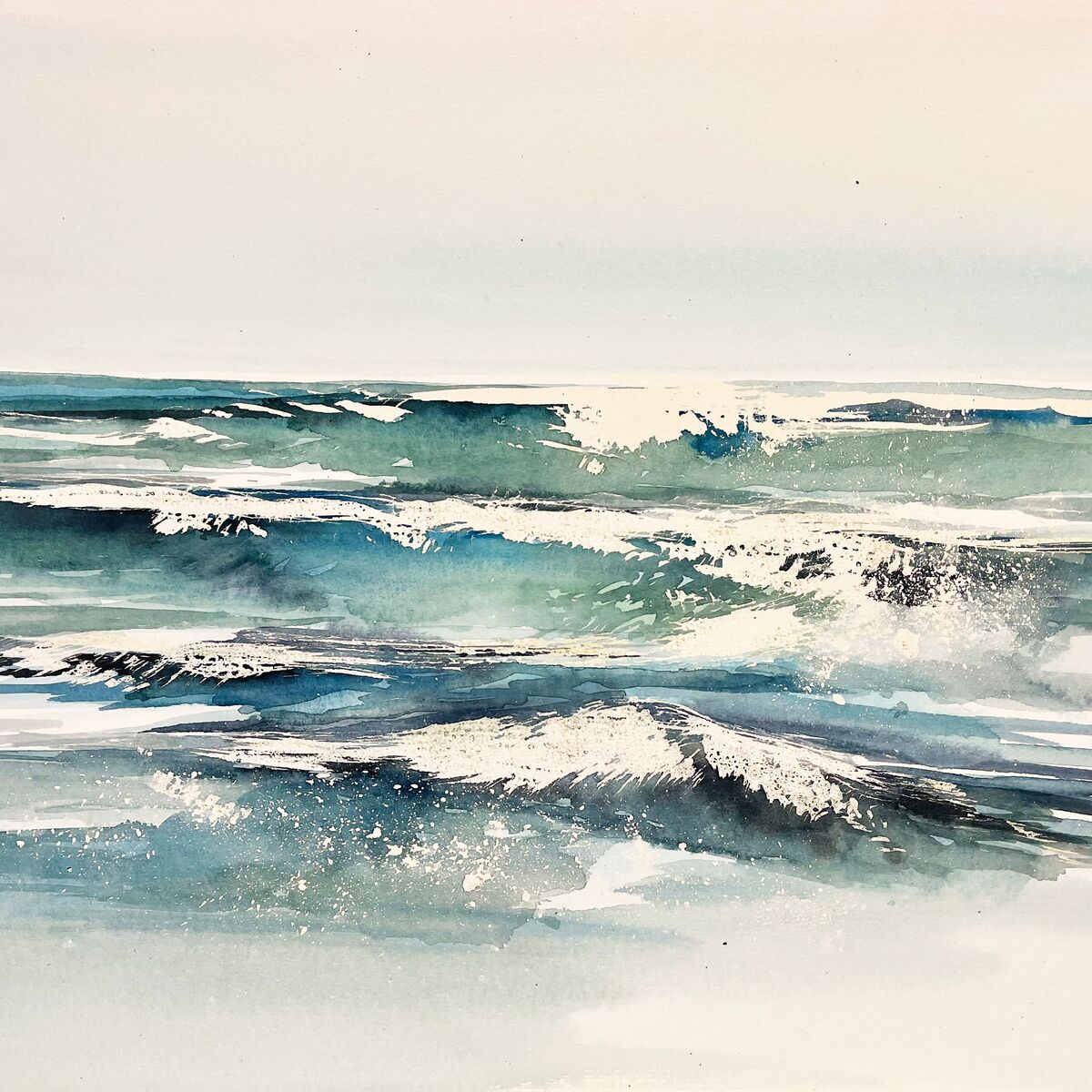 Brandung – Wellen – Aquarell - Malen am Meer®